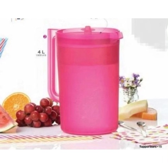 Tupperware | Kitchen | Tupperware Jumbo Jug 4 Liter Pink | Poshmark